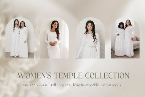 LDS Temple Dresses | LDS Clothing Store | White Elegance