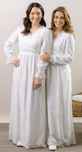 LDS Temple Clothing | Women's Temple Clothes | White Elegance